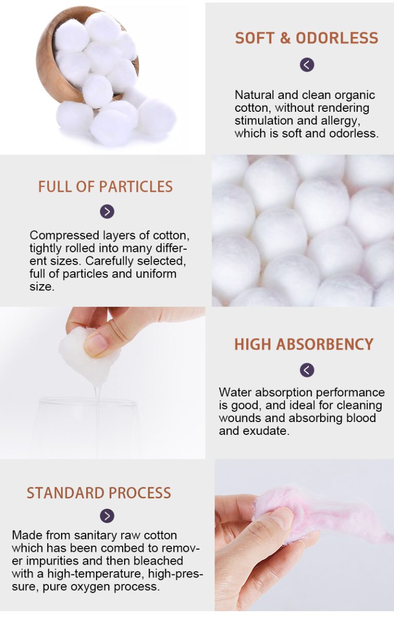 bulk cotton balls non sterile disposable cotton ball factory