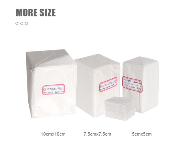 non woven gauze swabs 10x10cm soft gauze swab factory