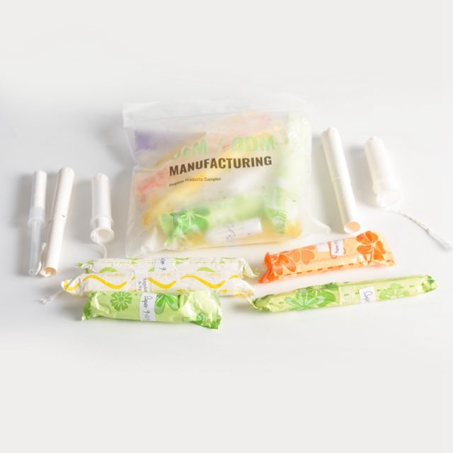 organic cotton tampon manufacturer making sanitary tampons for women