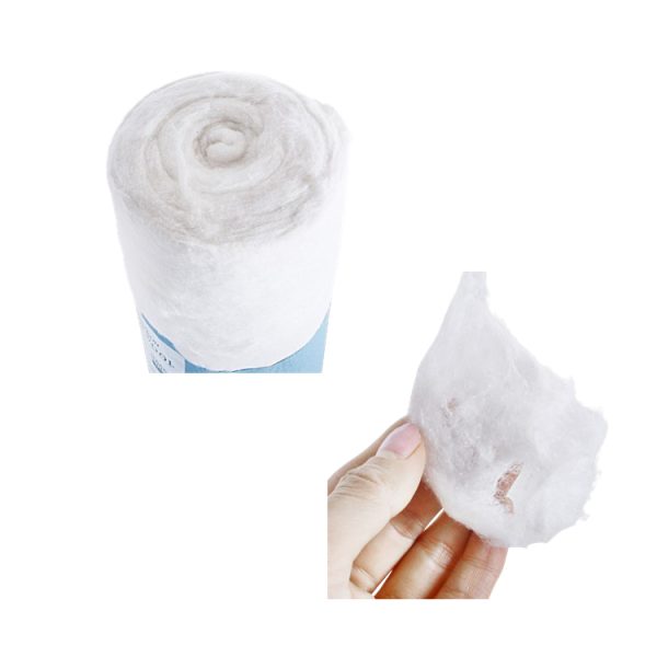 absorbent cotton roll for first aid made of big soft wool